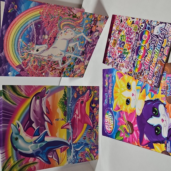 Lisa Frank | Toys | Lisa Frank Bundle Folder Stickers Coloring Book ...